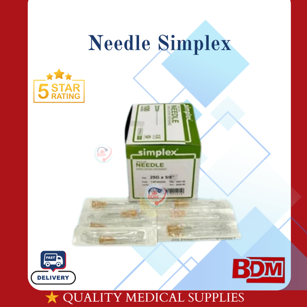 [Fast Shipping] Simplex Needle (Sterile -Single Use) All size | Sold ...