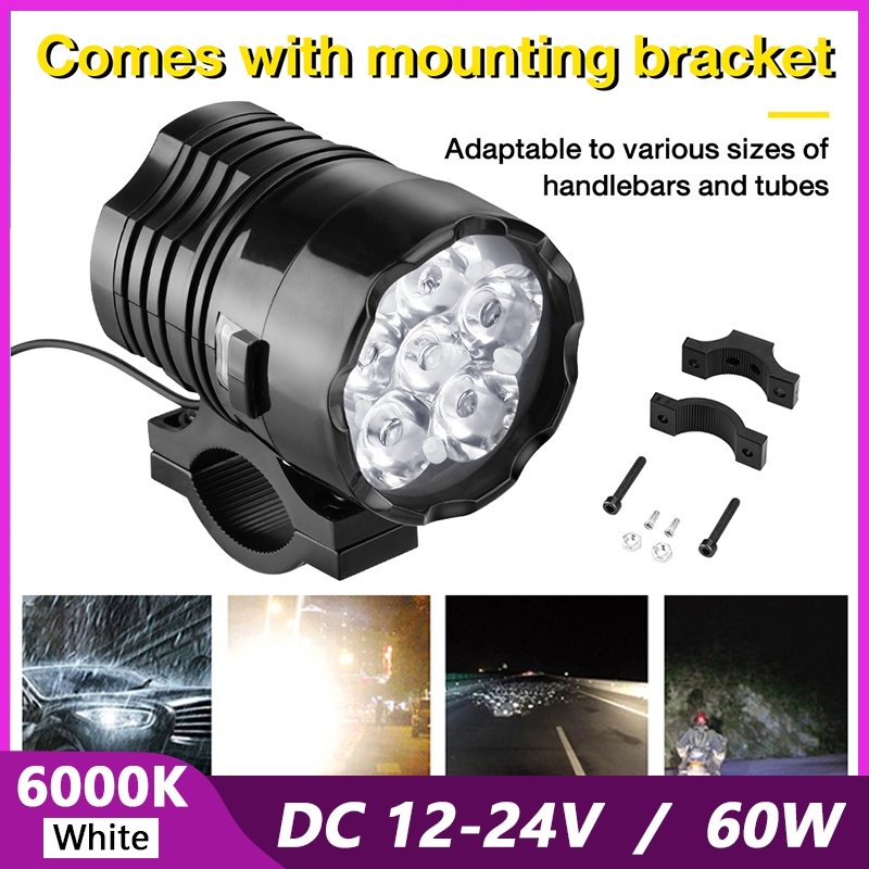 60W BLUE WATER LED LIGHT FOR MOTORCYCLE HEADLIGHT FOG light 1PC ...