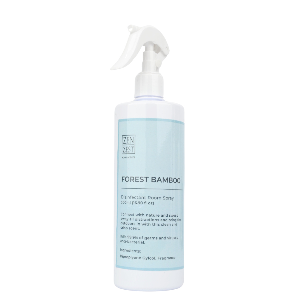 FOREST BAMBOO 500ml Zen Zest Disinfecting Room Spray Premium Hotel ...