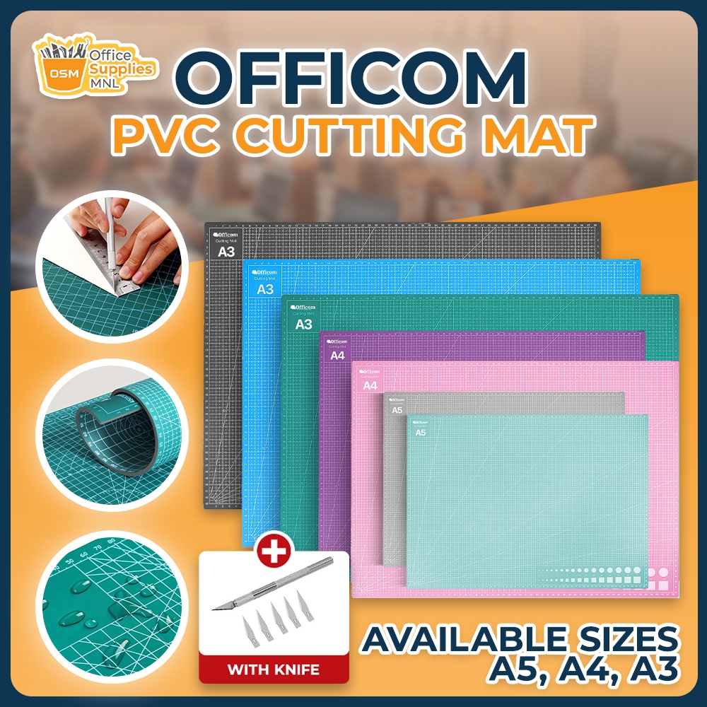 Self-Healing PVC Cutting Mat - A5, A4, A3 Sizes, 3MM Thickness ...