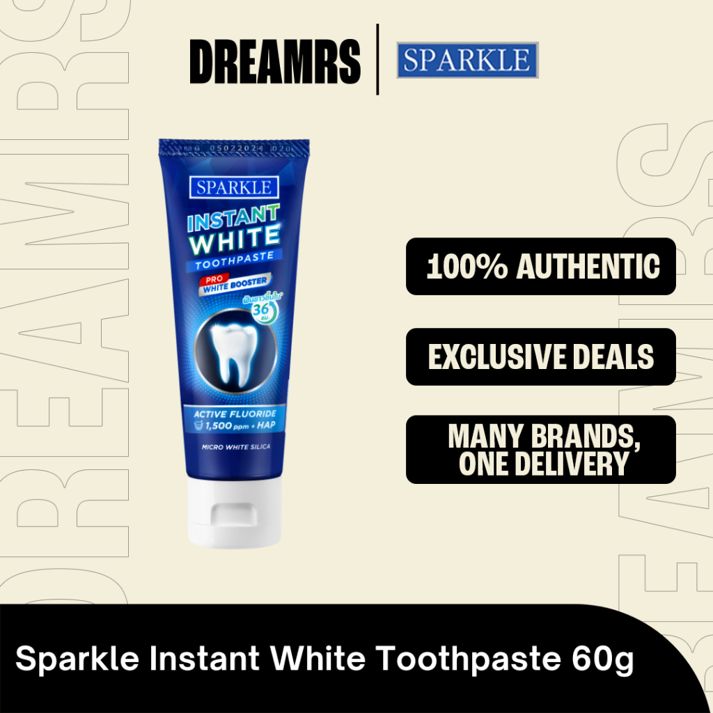 Sparkle Instant White Toothpaste 60g (DREAMRS) | Shopee Philippines