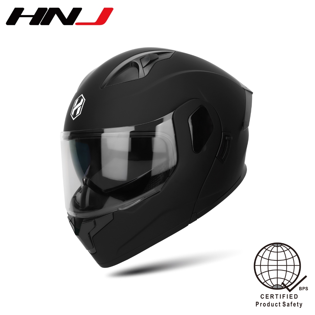 HNJ 601 (937) Open Face Modular Helmet for Motorcycle (Dual Visor ...