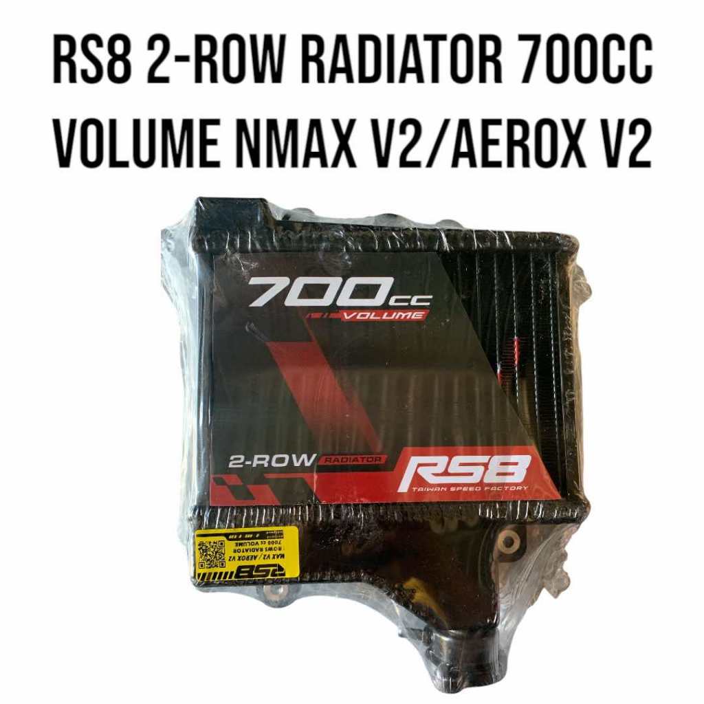 RS8 RADIATOR 2-ROW 700CC VOLUME NMAX V2/AEROX V2 | Shopee Philippines