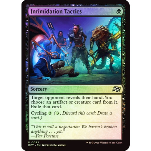 Intimidation Tactics - DFT - Uncommon - MTG Cards (WOTC) | Shopee ...