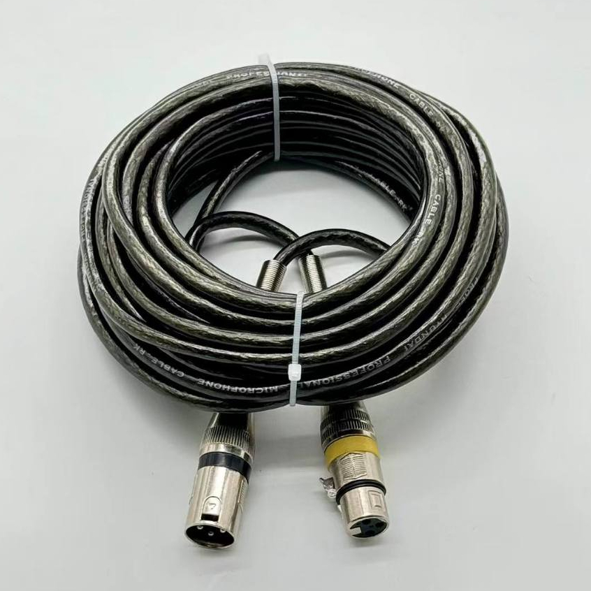 Quality 1M 3M 5M 8M 10M 20M Spring XLR Male to Female Microphone Wire ...