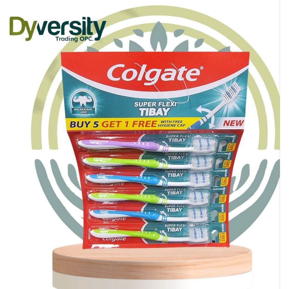 Colgate Toothbrush BUY 5 GET 1 FREE (Super Flexi Black,Classic Child ...