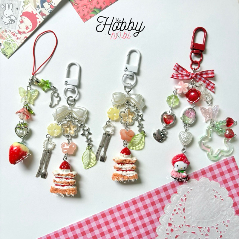 Strawberry Keychain by Hobby Habi | Shopee Philippines