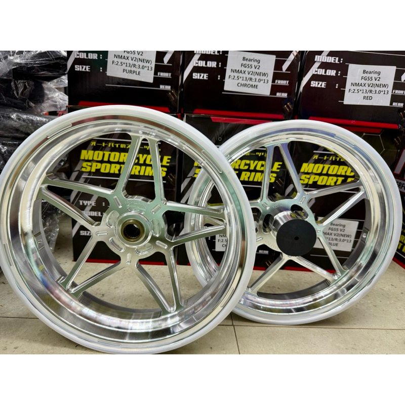 NLK FG55 PERFORMANCE CNC MAGS FOR YAMAHA NMAX V2 “13s | Shopee Philippines