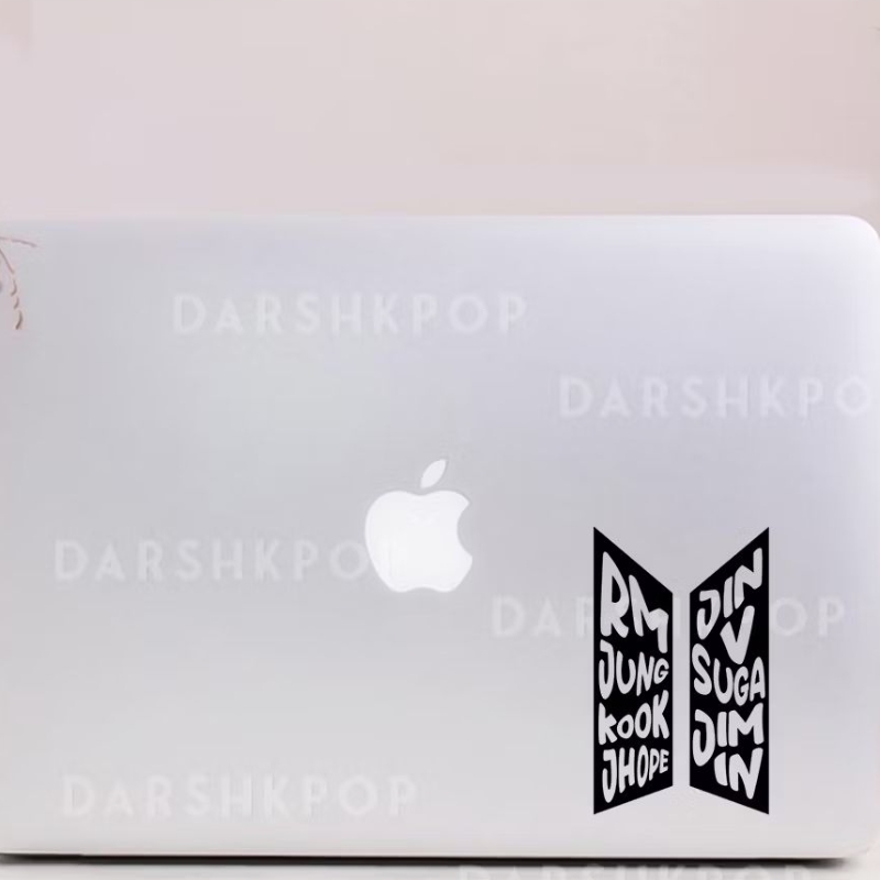 FanMade BTS OT7 Name Logo Waterproof Decals Vinyl Stickers | Shopee ...