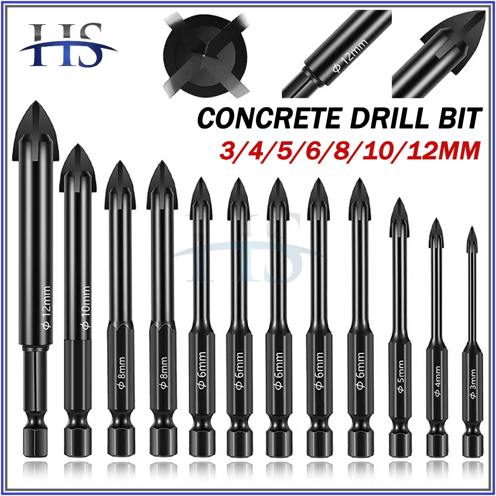 (3mm-12mm) Concrete Drill Bit Triangle Diamond Drill Bits For Tile ...