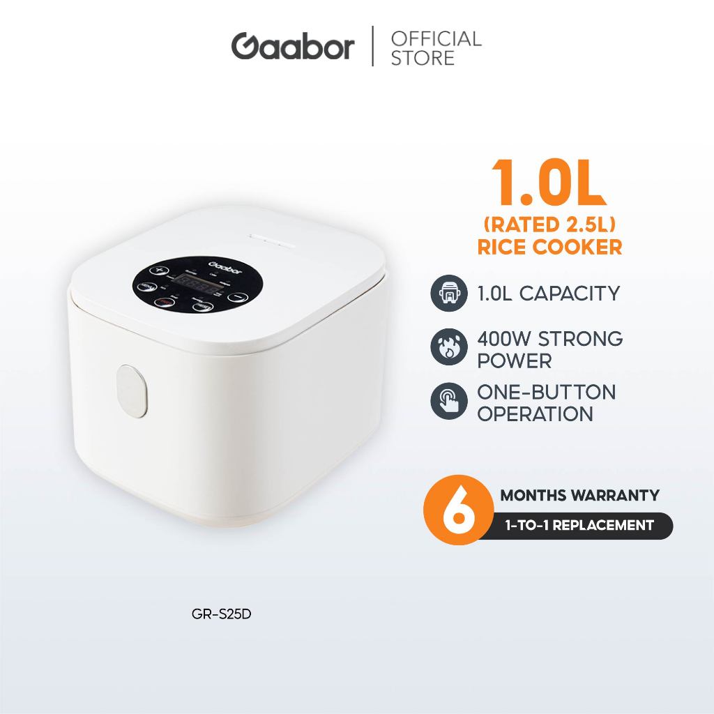 Gaabor Multifunctional Rice Cooker with 24H Setup and 8 Programmed ...