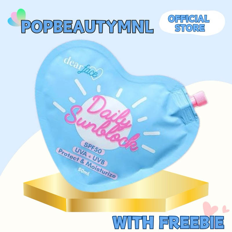 DEAR FACE DAILY SPF 50 50G |10G | Shopee Philippines