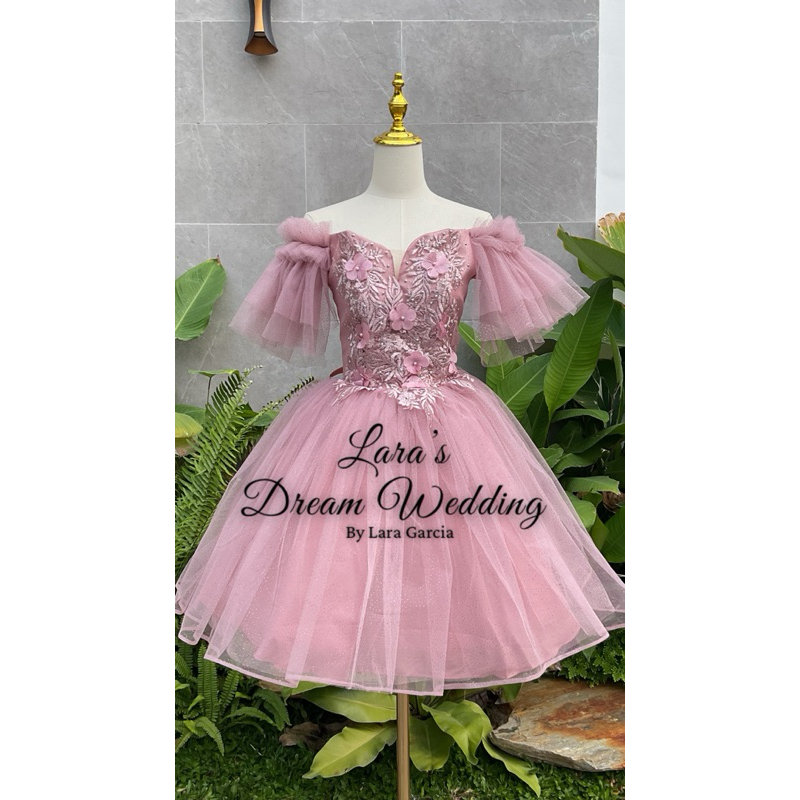 Odette cocktail dress with lace for js prom | Shopee Philippines