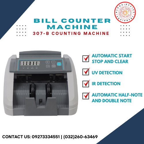 Money Counter with UV Light, Fake Money Detector, Cash Counter, 307 ...