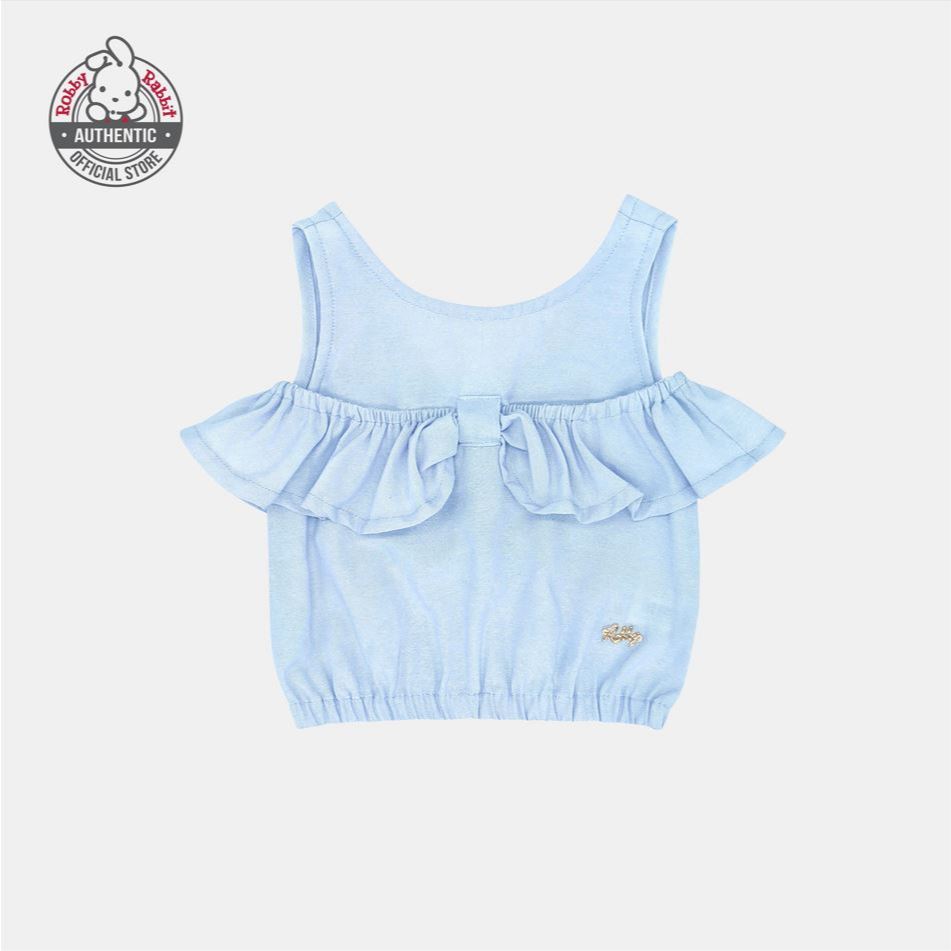 Robby Rabbit Bow Chic Two-Way Blouse (Light Blue) | Shopee Philippines