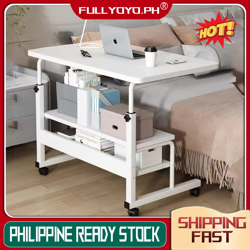 COD Upgraded Movable Bed Side Table Adjustable Version of Portable ...