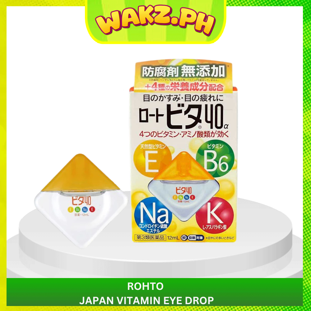 Wakz.ph rohto vitamin eye drop drops soother dry 40a 12ml Eye Fatigue ...