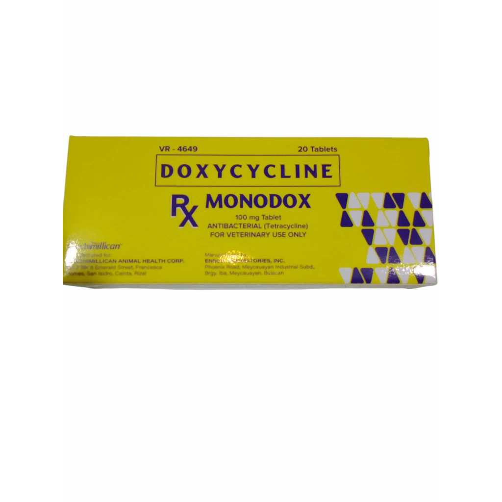 MONODOX (Doxycycline) Antibacterial 100mg Tablet SOLD PER BOX (20 ...