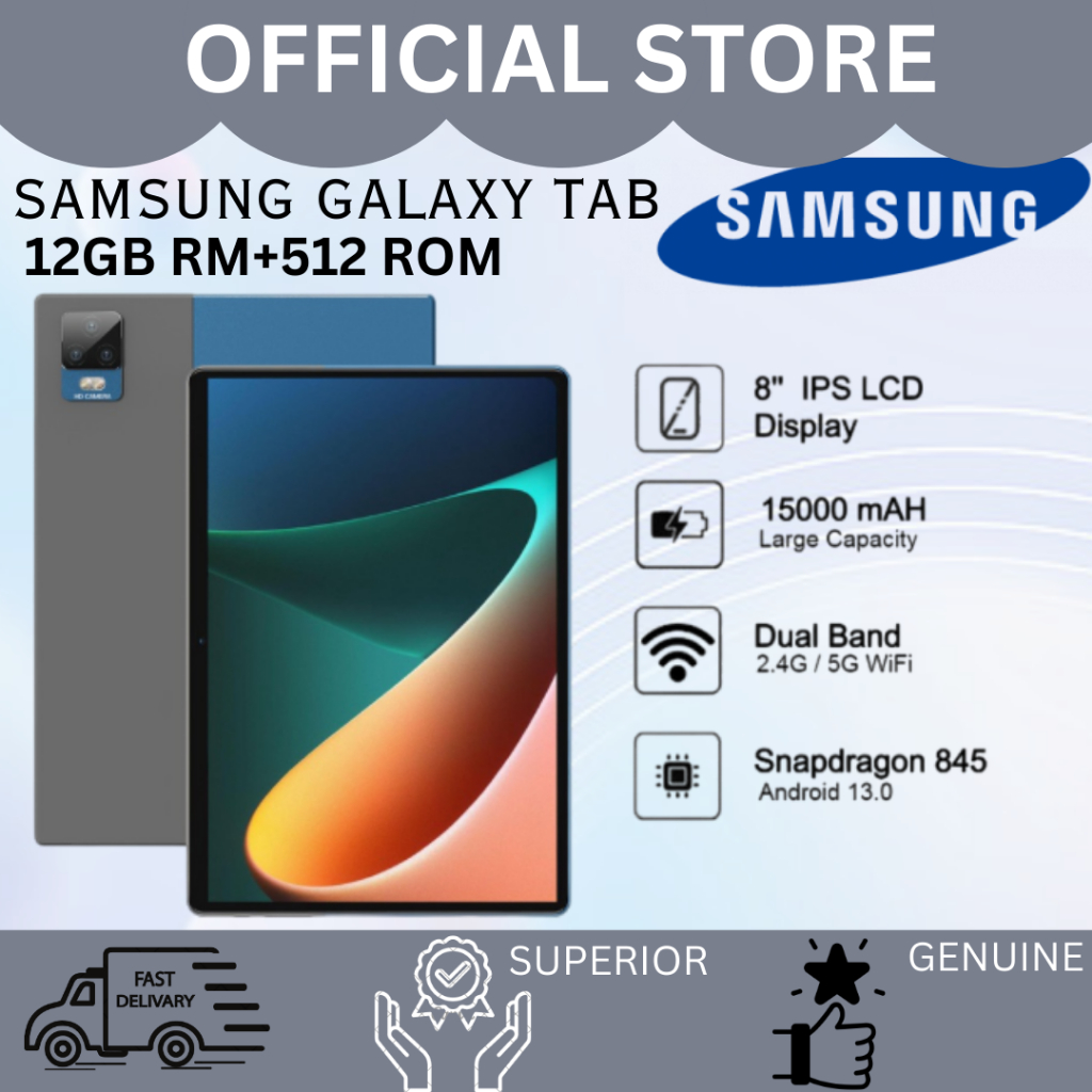 SAMSUNG GALAXY TAB 5G | 16GB RAM+512GB ROM | 32MP Camera | 20000mAh ...