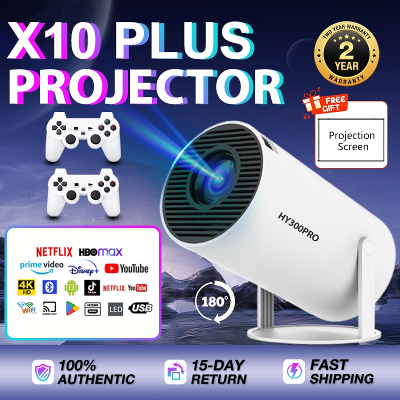 X10 PLUS Mini Projector 4k HD Smart projector portable Projector For ...