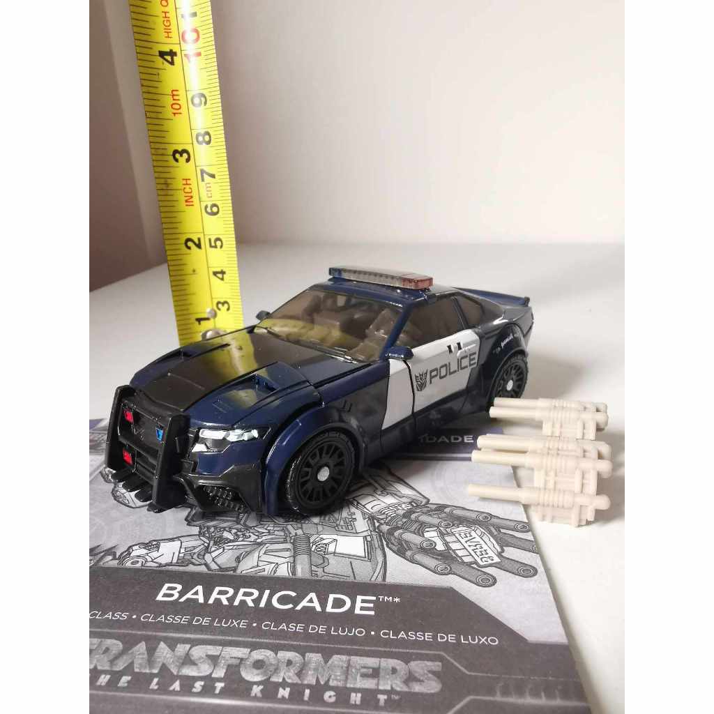 Transformers tlk premier edition Barricade deluxe class | Shopee ...