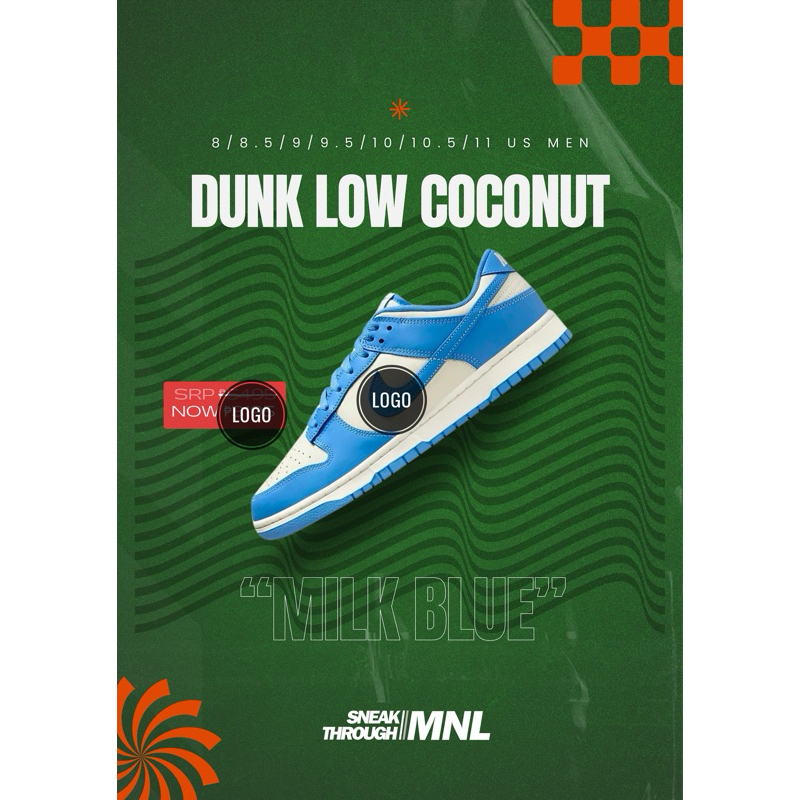 DUNK LOW COCONUT MILK / UNIVERSITY BLUE Men’s shoss | Shopee Philippines