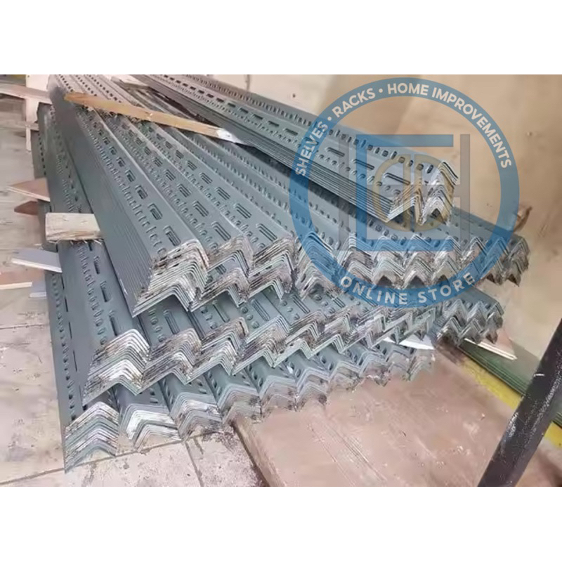 SLOTTED ANGLE BAR 10FT GRAY & WHITE ( 1x2 inches 2MM thick) | Shopee ...