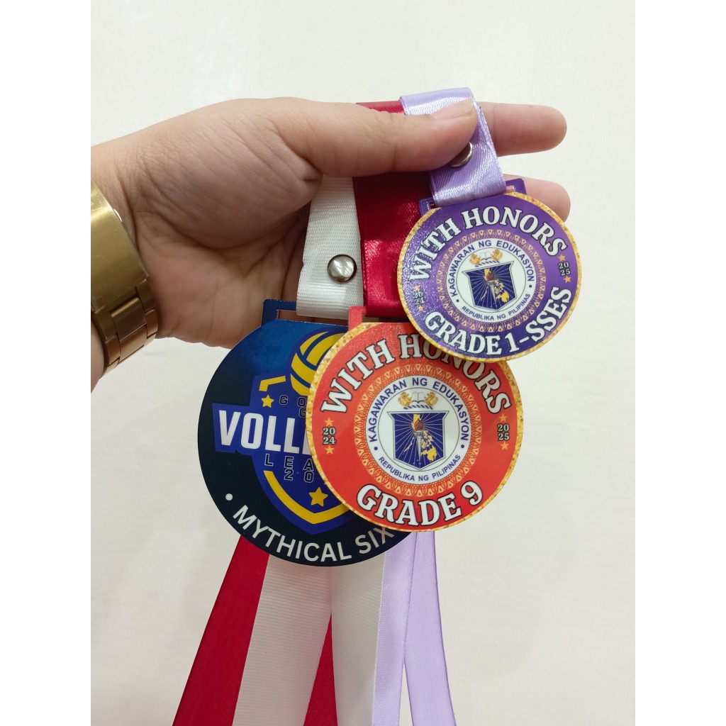 PERSONALIZED ACRYLIC MEDAL WITH UV PRINT FRONT ONLY/MODERN MEDALS ...