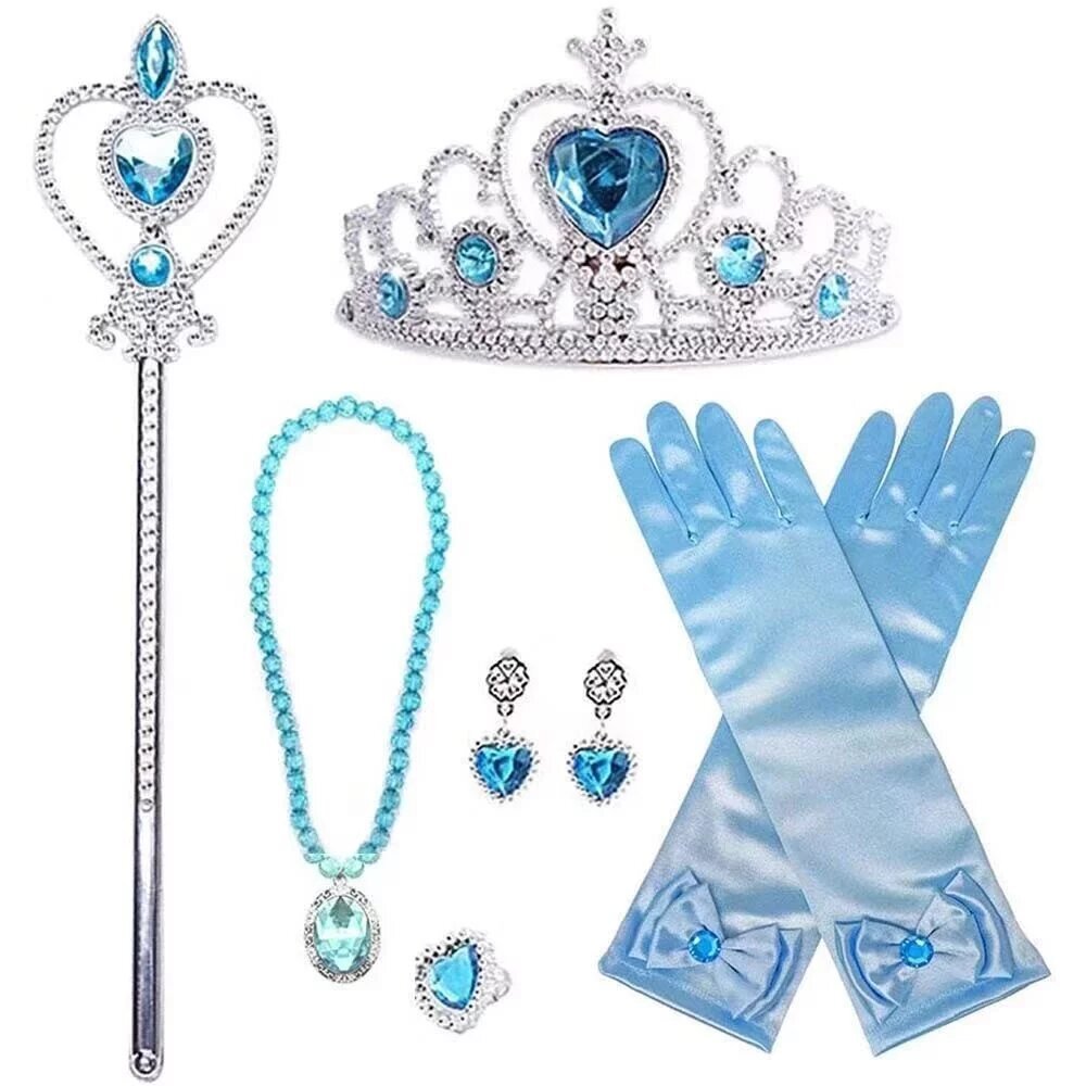 New Princess Frozen(Elsa) Color Blue Yellow Pink Green Accessories For ...