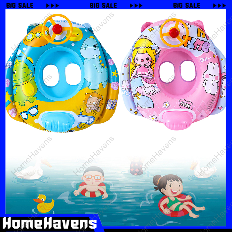 HomeHavens Kids Swimming Floater with Cartoon Print Inflatable Baby ...