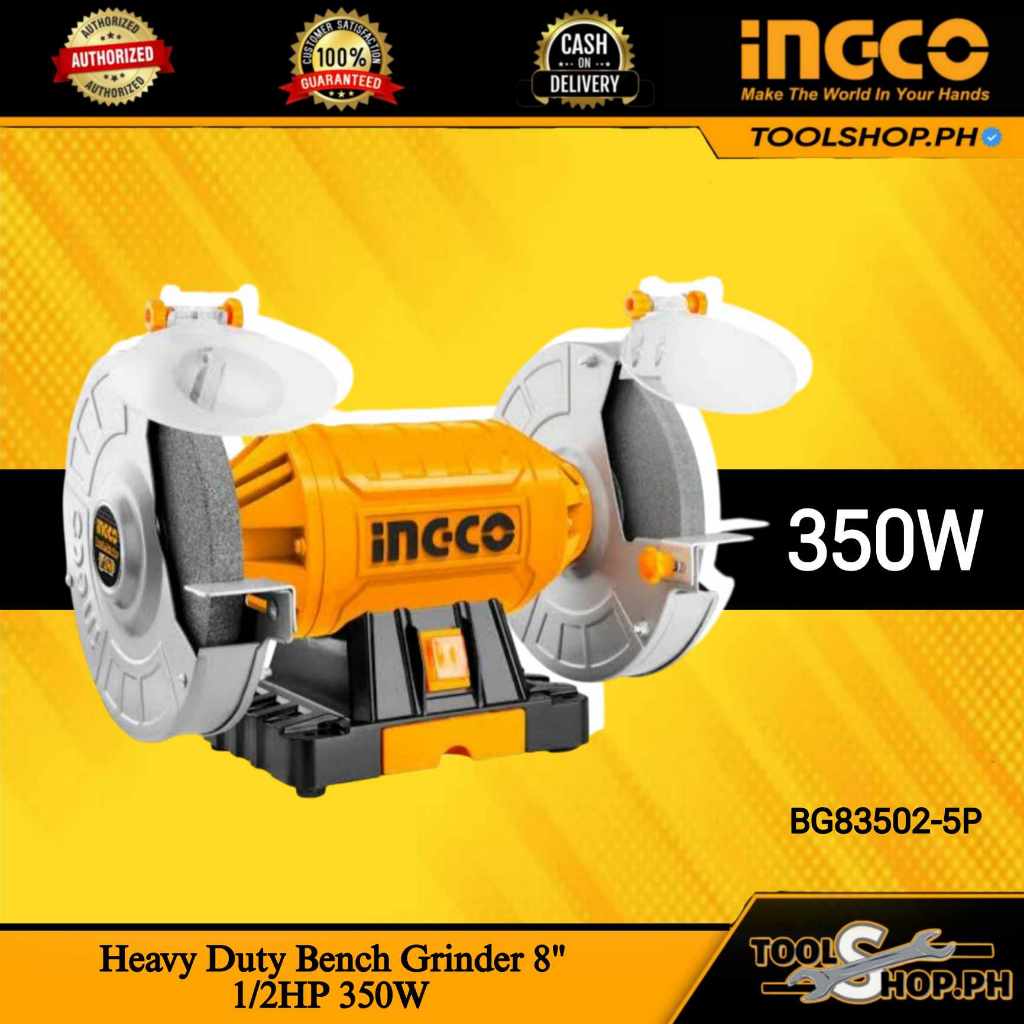 INGCO Bench Grinder 8" 1/2HP BG83502-5P | Shopee Philippines