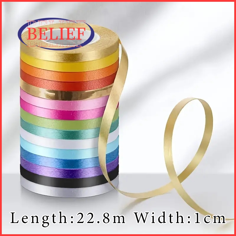 (22.8m/1cm) Satin Gift Ribbon DIY Gift Paper Flower Bouquet Wrapping ...