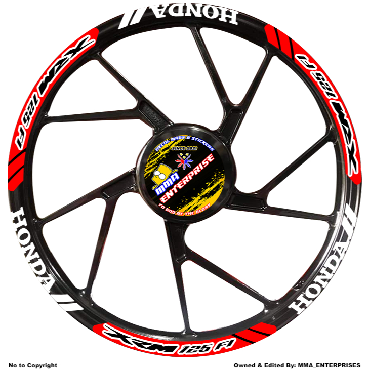 Honda XRM 125 Fi Mag Sticker - New Design Printed | Shopee Philippines