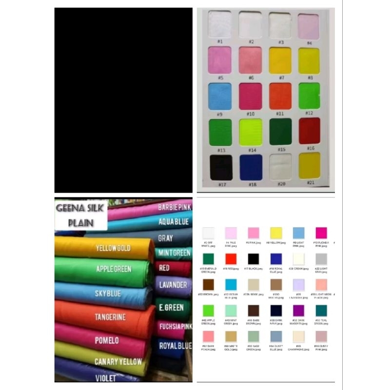 GEENA PLAIN ASSORTED COLOR 60"WIDTH TELA/FABRIC ONLY (PER YARD ...