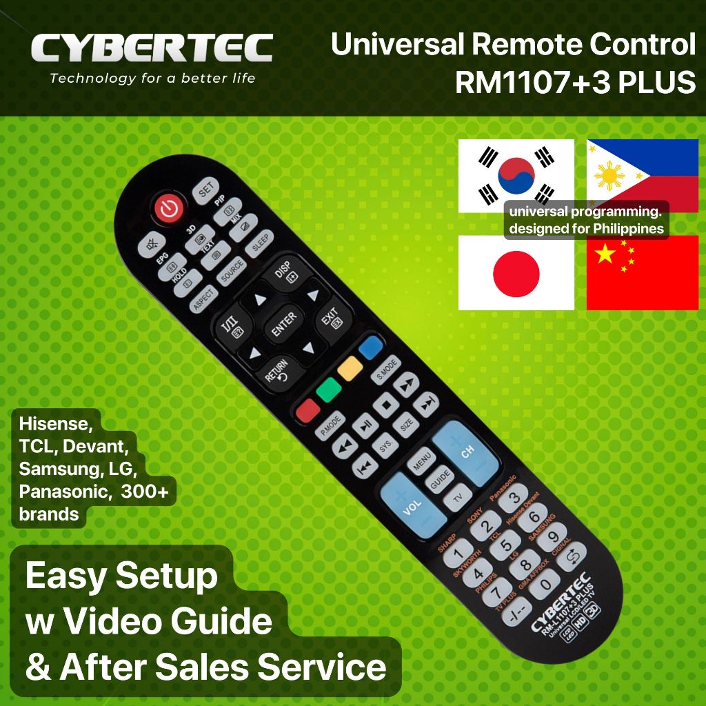 CYBERTEC Universal Remote Control Spare Television Smart TV Compatible ...