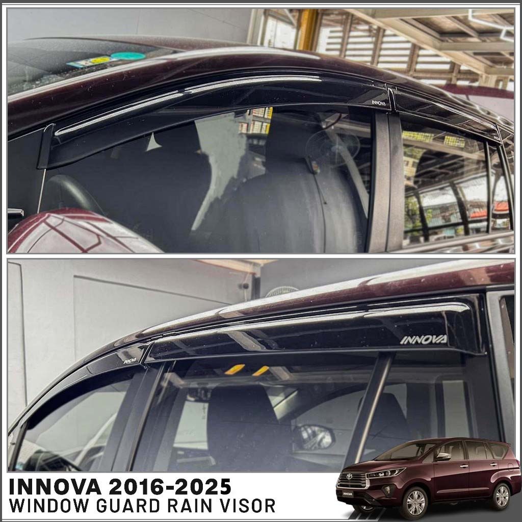 TOYOTA INNOVA 2016 - 2026 RAIN VISOR (2016 2017 2018 2019 2020 2021 ...