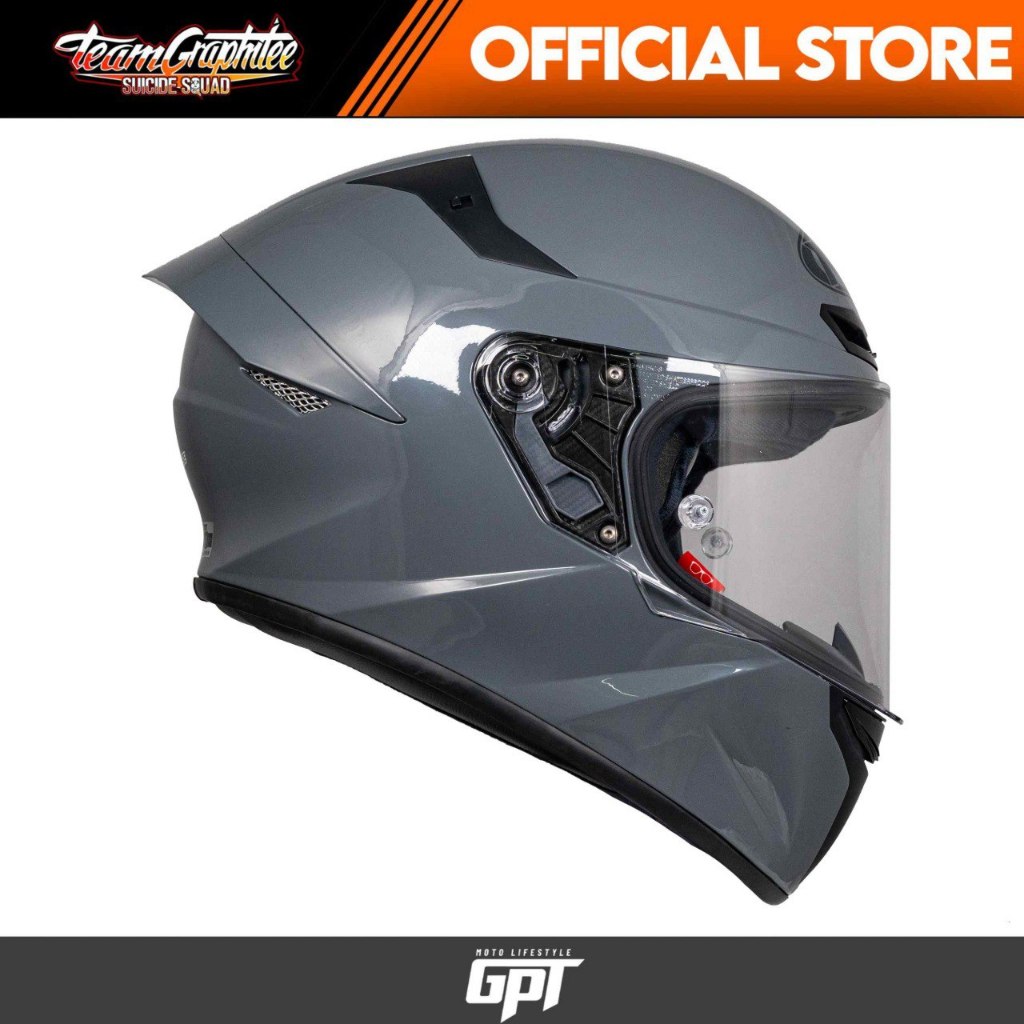 KYT Helmet - KYT TT Plain GRL Grey Full face protective helmet | Shopee ...