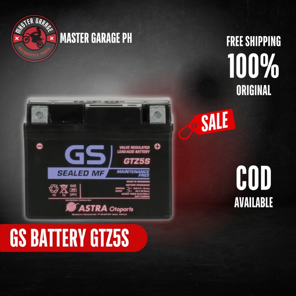 GS Battery GTZ5S XRM / Wave / Mio i 125 / Shogun / Fury / Smash ...