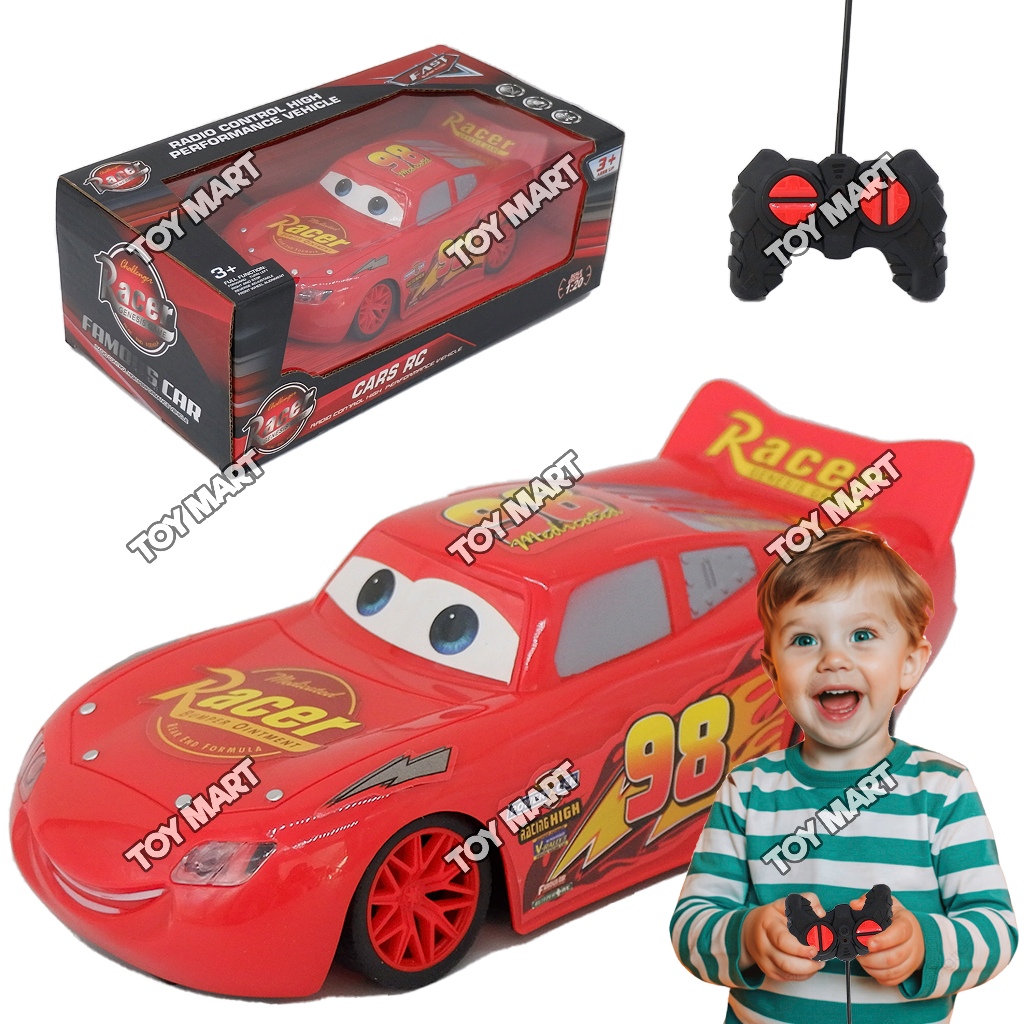 Cars McQueen Remote Control Racing Car Toy Battery Operated | Shopee ...