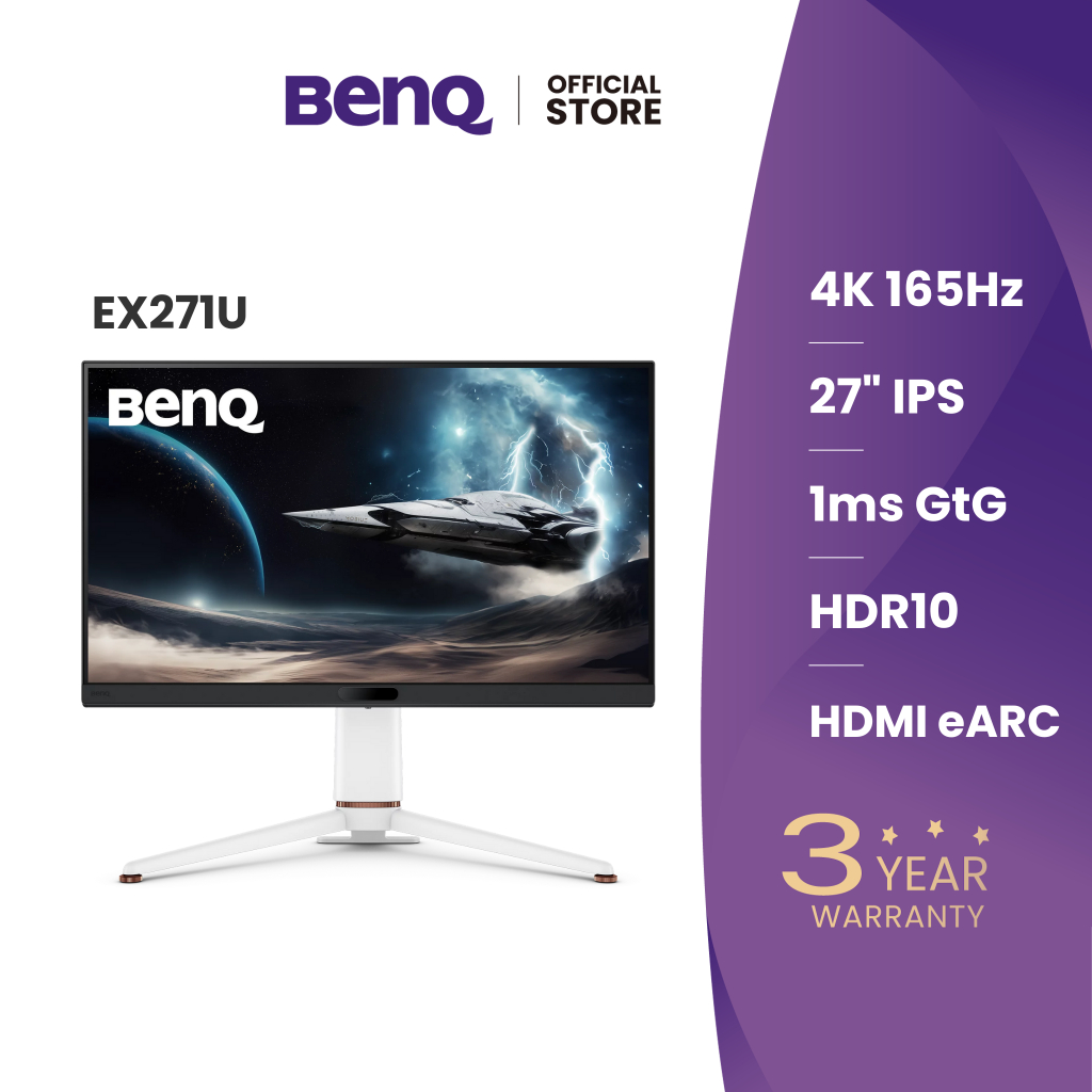 BenQ MOBIUZ EX271U｜27 inch｜4K 165Hz｜1ms GTG | HDR10｜Gaming Monitor ...