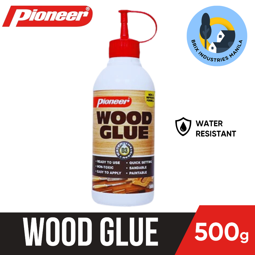 Pioneer Wood Glue 500g Water-Resistant Polyvinyl Acetate Adhesive Easy ...