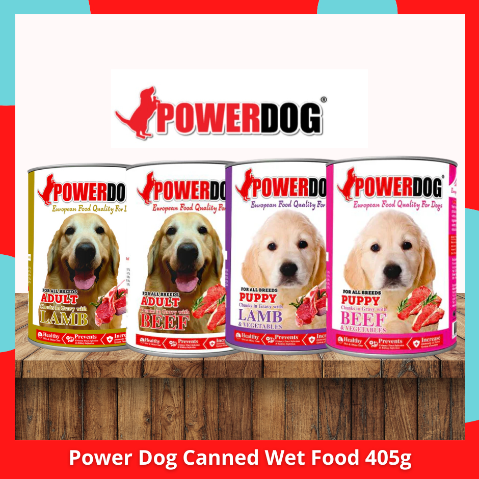 Power Dog Canned Wet Food For Adult & Puppy 405g | Shopee Philippines