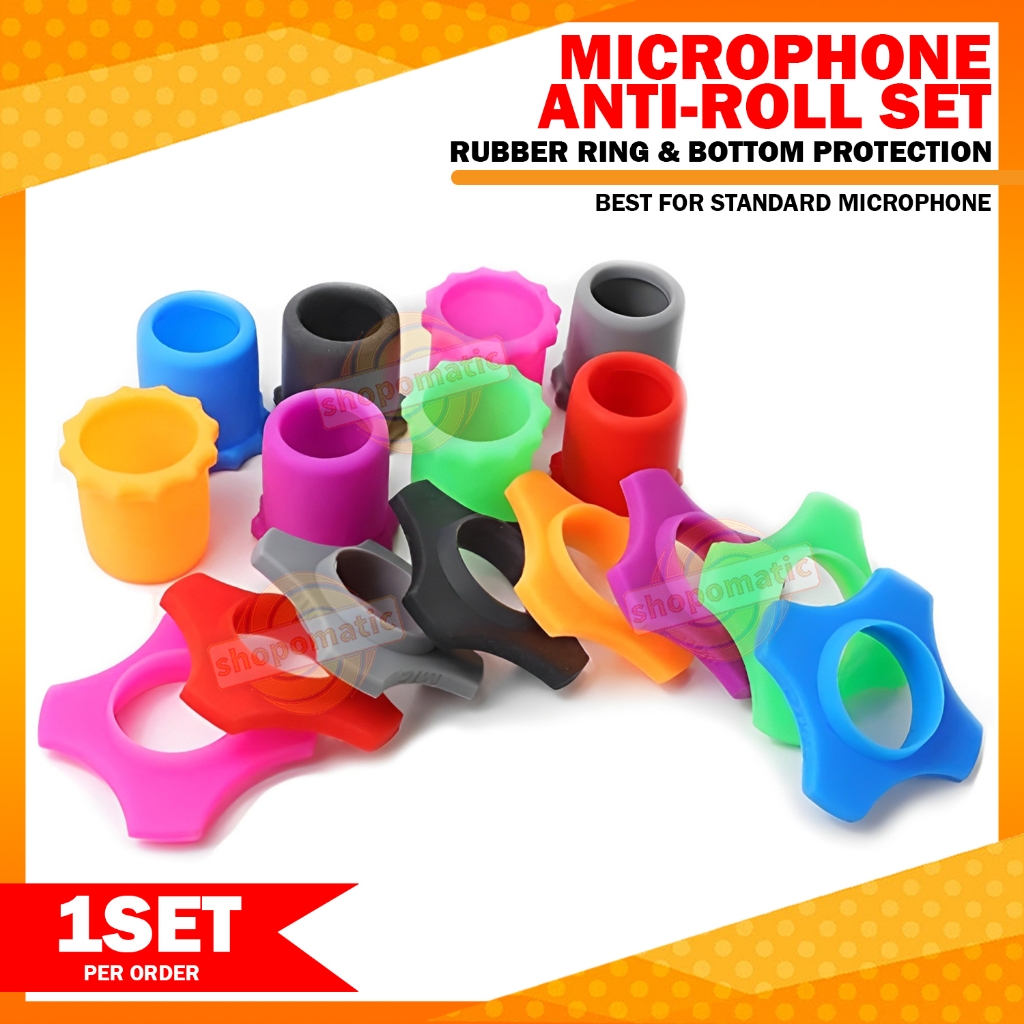 Anti-Rolling Microphone SET Protection Ring Wireless Slip Holder ...