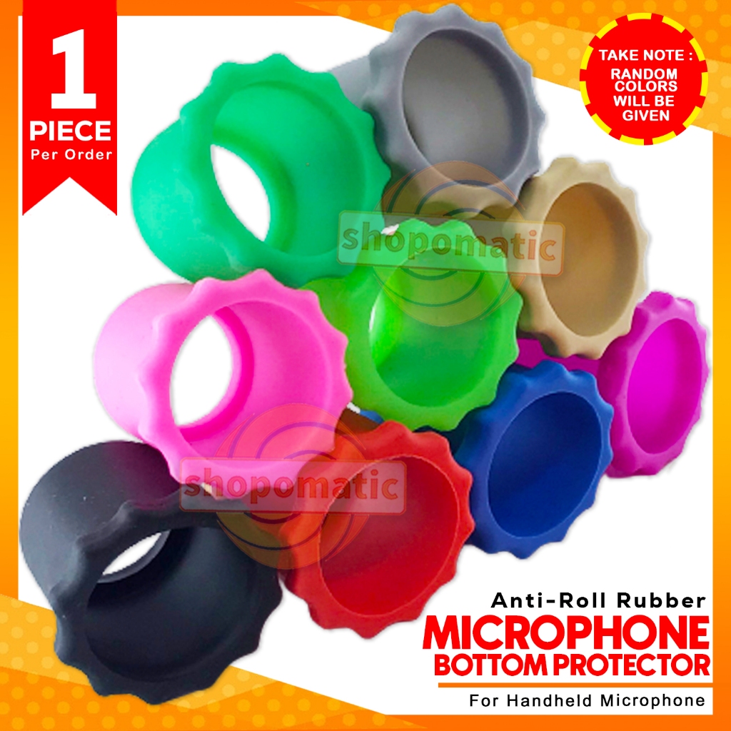 Anti-Rolling Microphone Protection Ring Wireless Slip Holder Protective ...