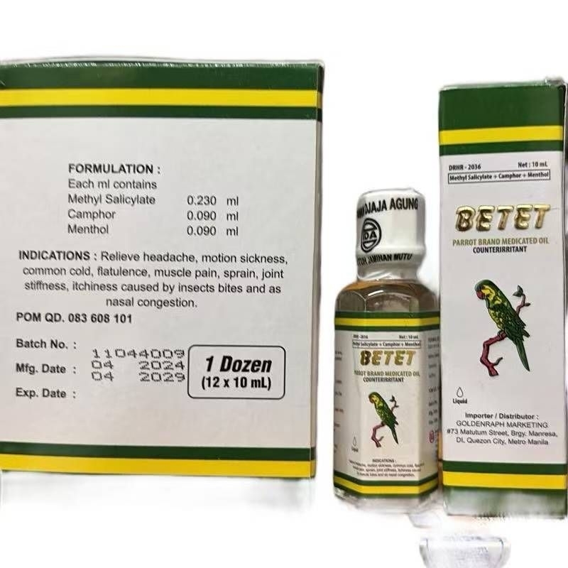 BETET MEDICATED OIL GREEN | Shopee Philippines