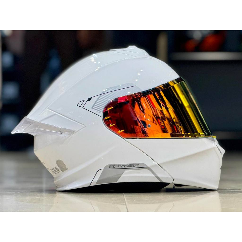 SPYDER FORCE+ MODULAR DUAL VISOR WITH FREE LENS HELMET | Shopee Philippines