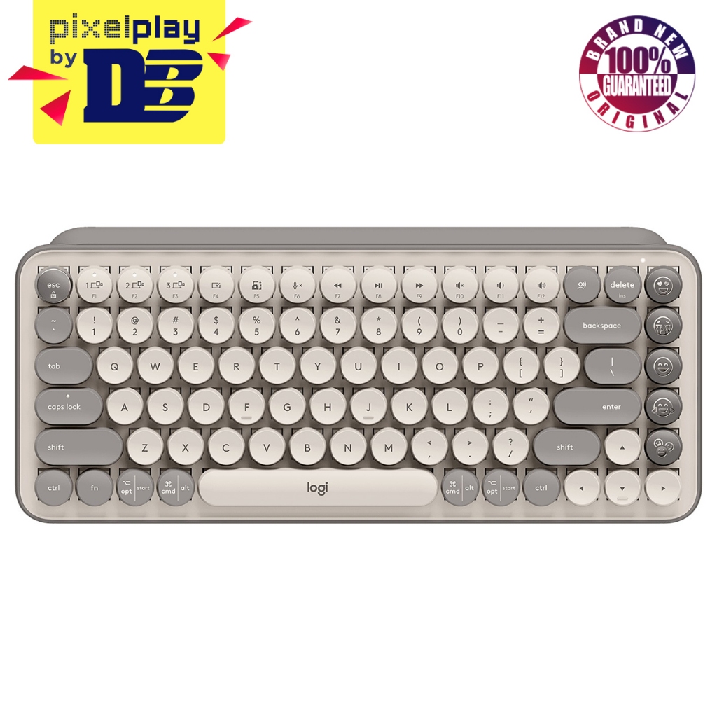 Logitech Pop Keys Wireless Mechanical Keyboard With Customizable Emoji ...