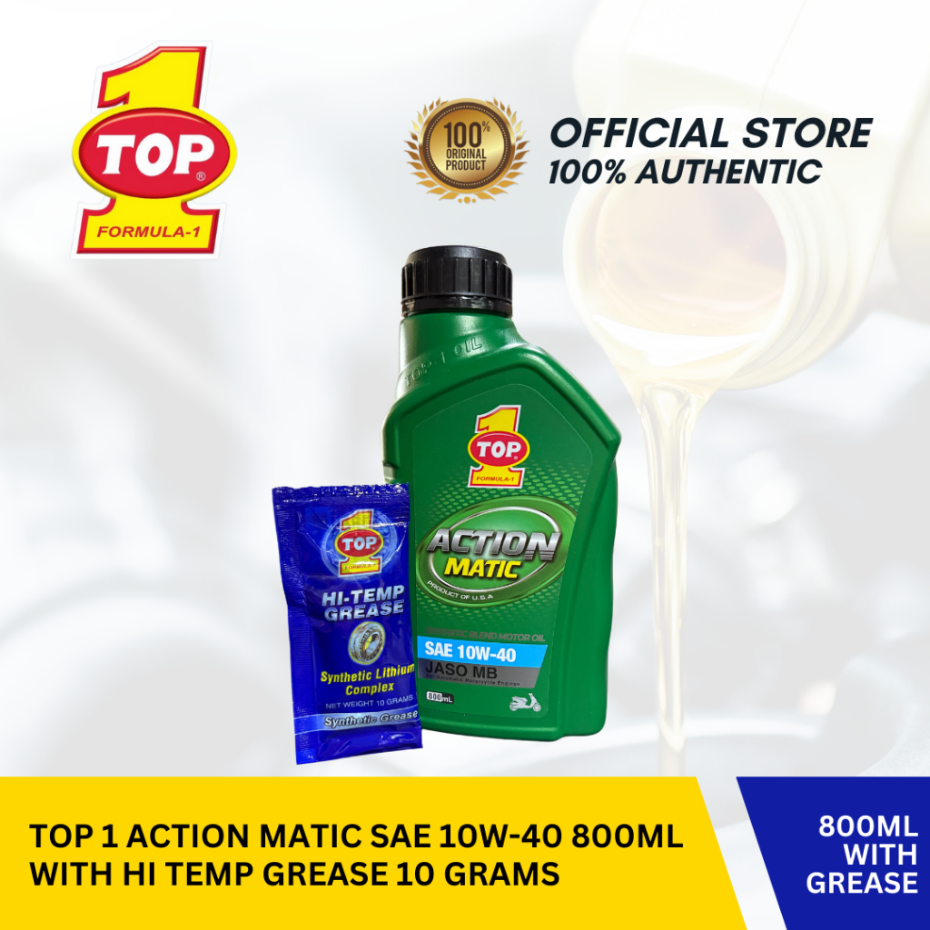 Top One Formula - Top 1 ACTION MATIC SAE10W-40 800ml PLUS Top 1 ...