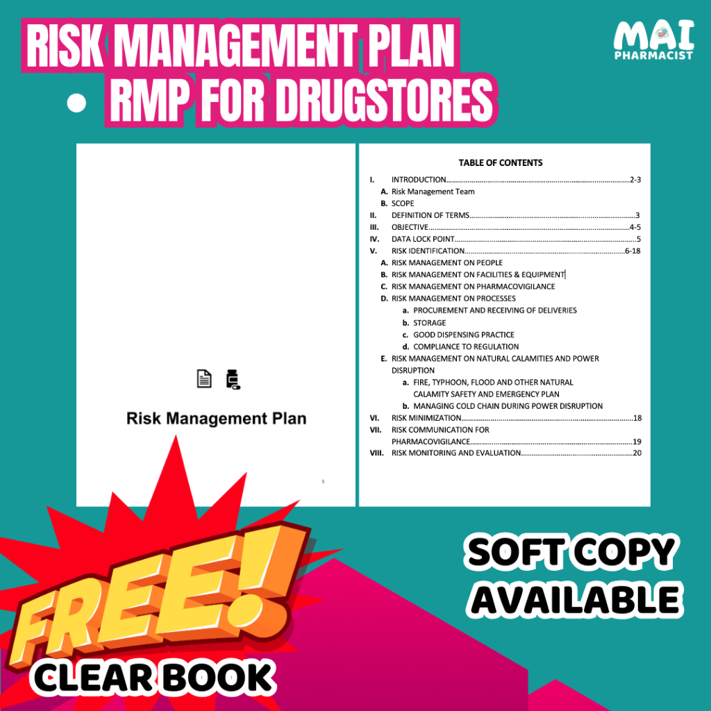 RMP - Risk Management Plan for Drugstores / Pharmacy | Shopee Philippines