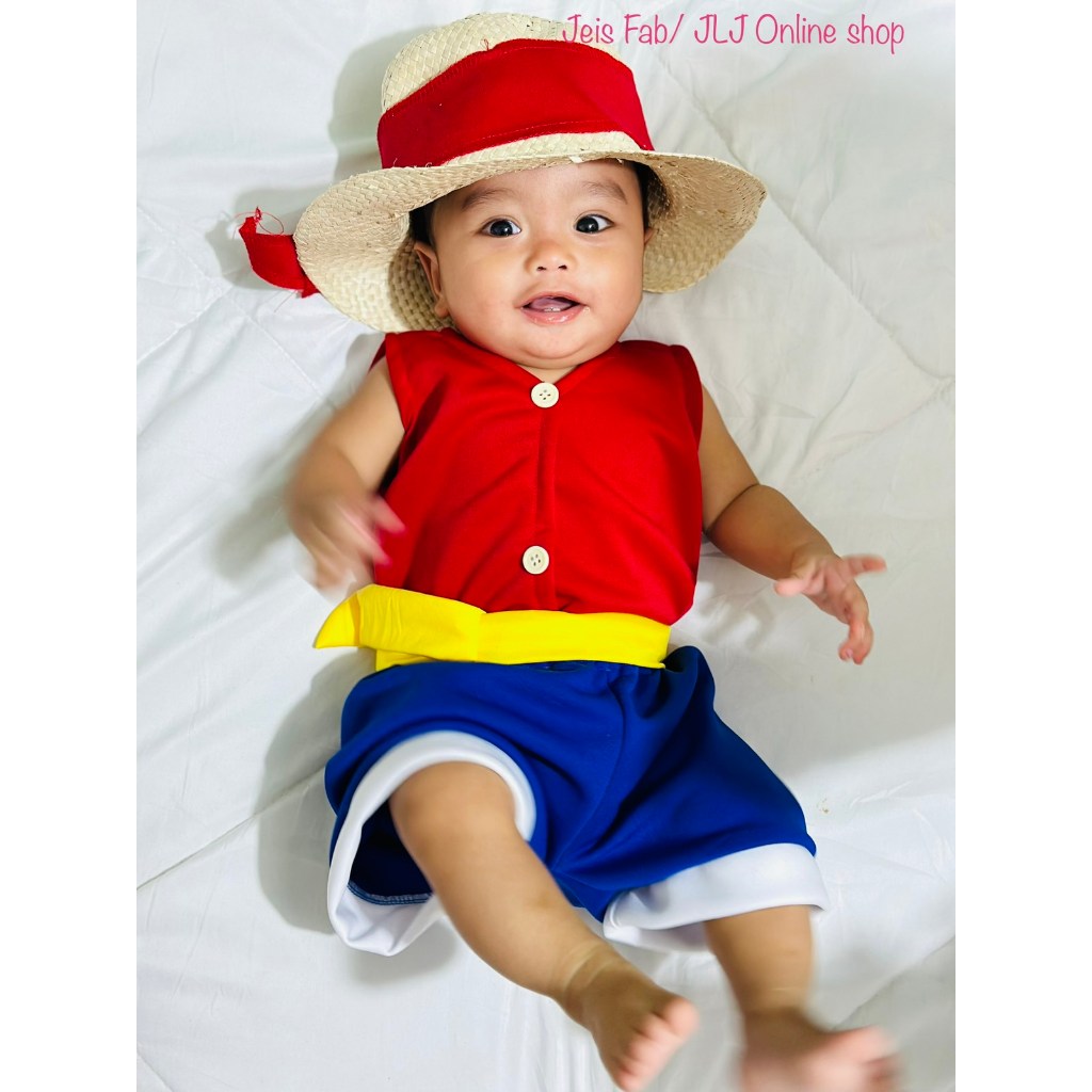 Onepiece Monkey D Luffy kids baby milestone birthday theme kids toddler ...